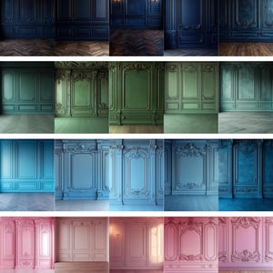 Colorful Panel Wall Digital Backdrops: Studio Photography (digital ...
