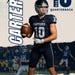 Football Poster Canva Template | Football Card Banner, Senior Night ...