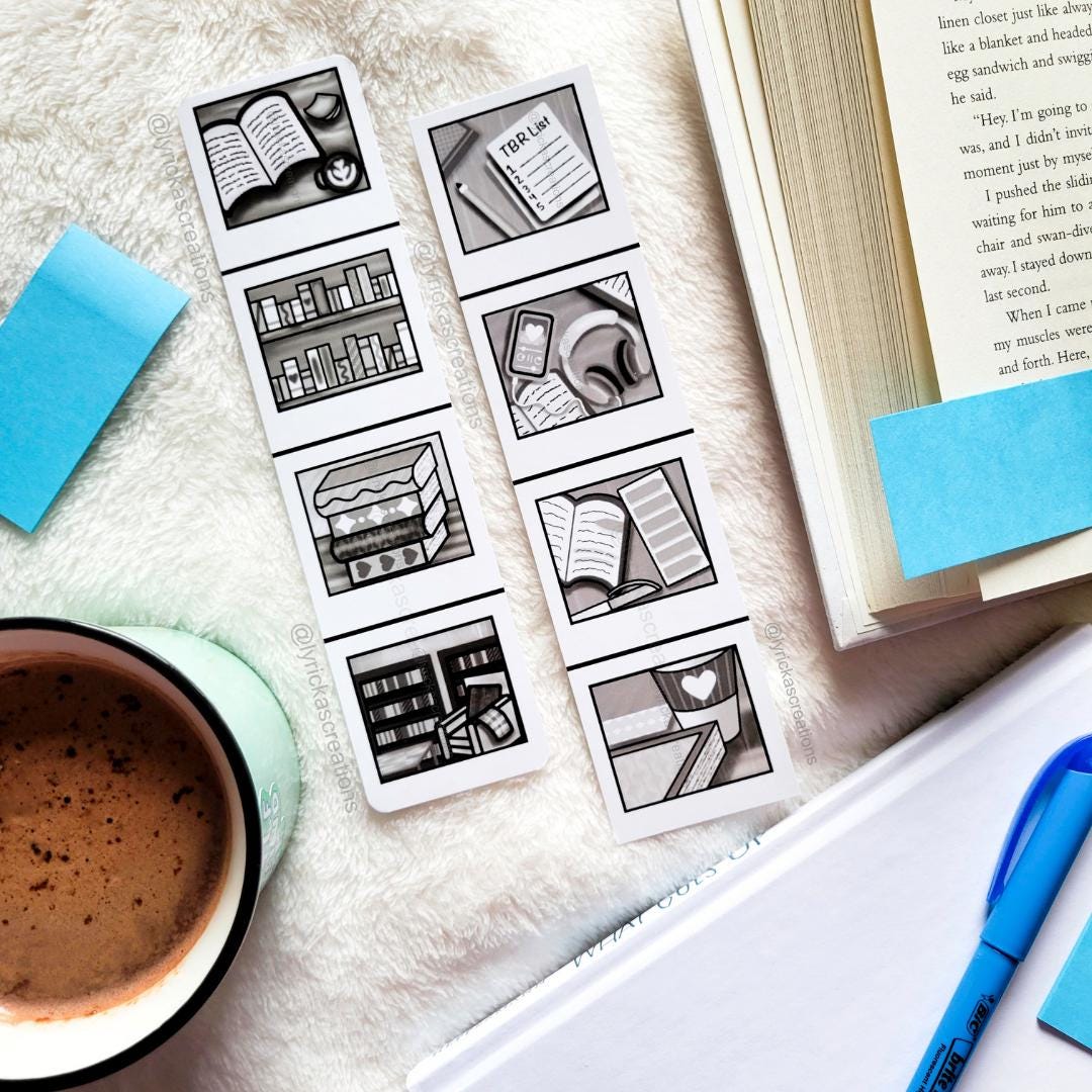 A Book Lover's Snapshot Bookmark Set (2 Pack) - Bookish Gift - Readers ...