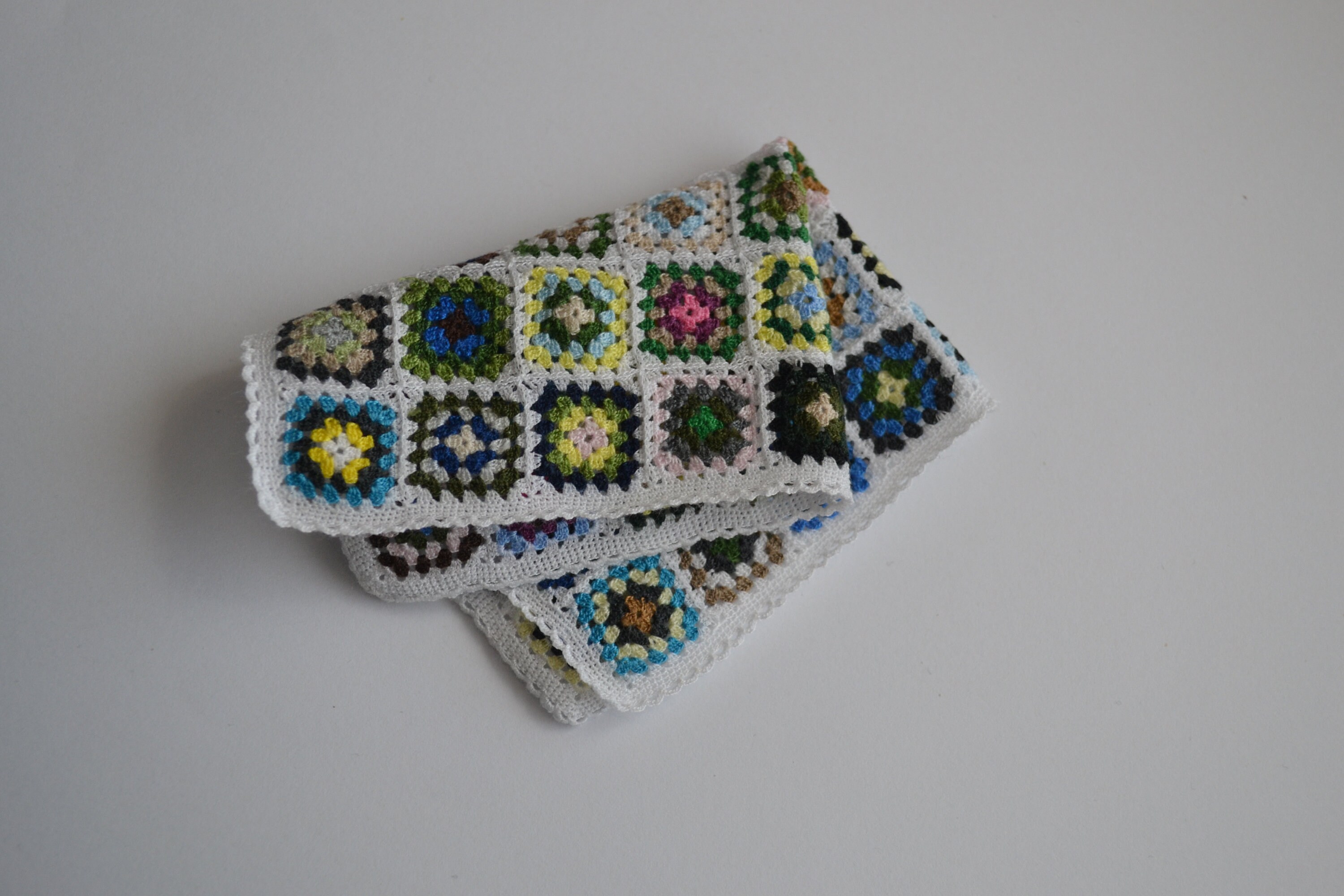 Miniature 1:12 Scale Granny Square Blanket, Handmade Blanket for ...