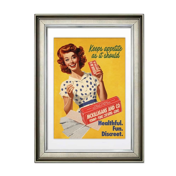 Chewing Gum Poster - Etsy