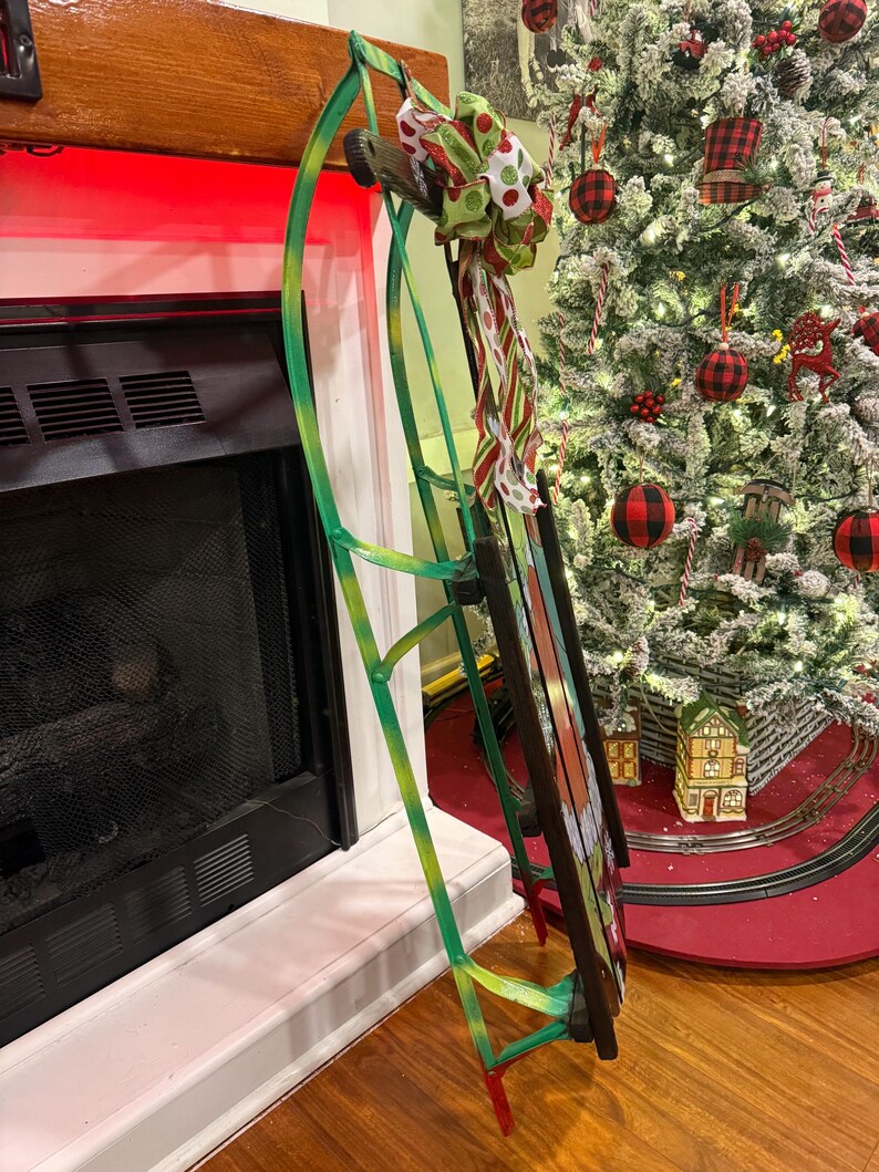 Vintage Flexible Flyer Christmas Sled Reclaimed From Barns of Bucks ...