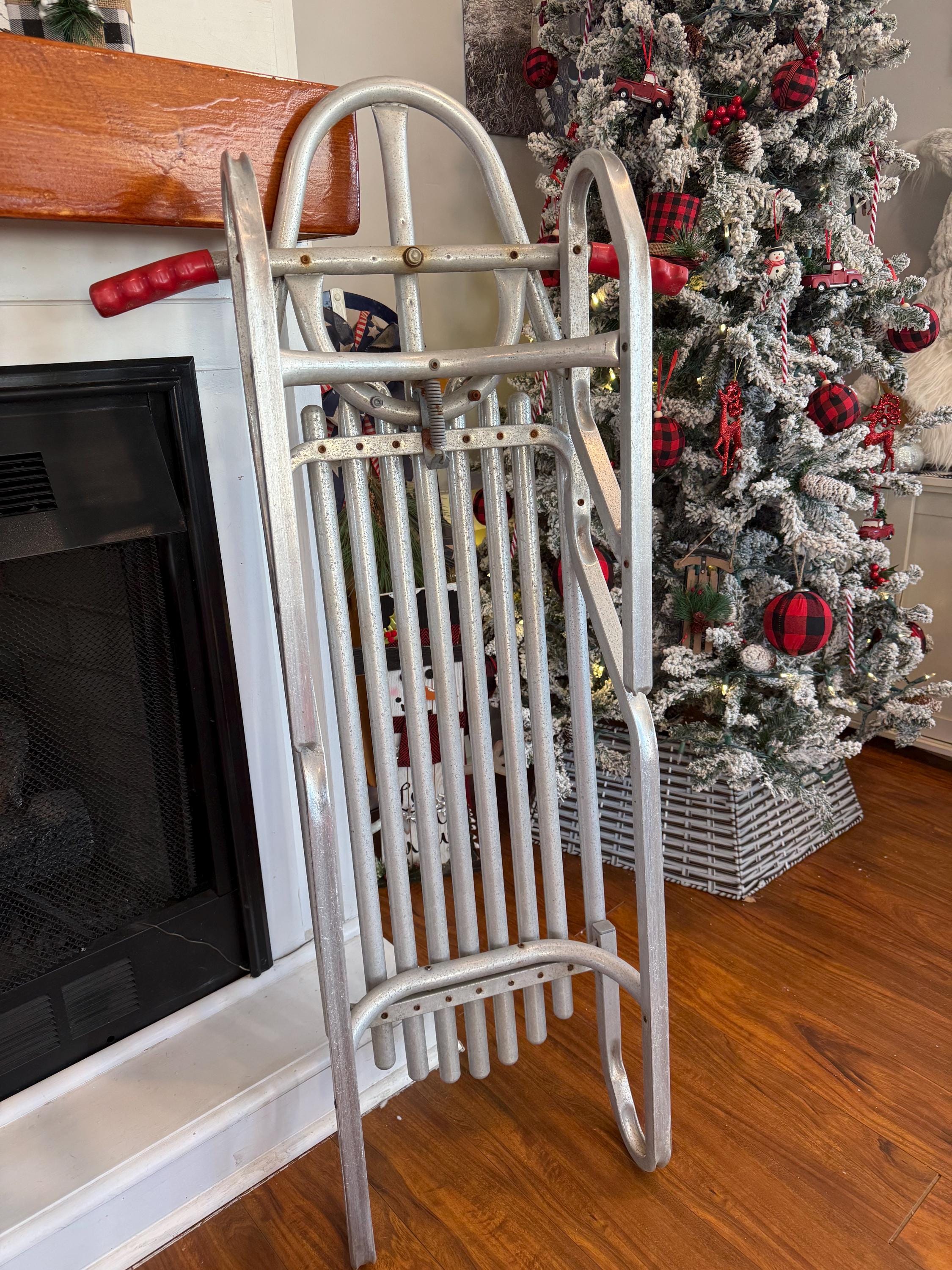 Vintage Christmas Sled Reclaimed From Barns of Bucks County Pa. Rail ...