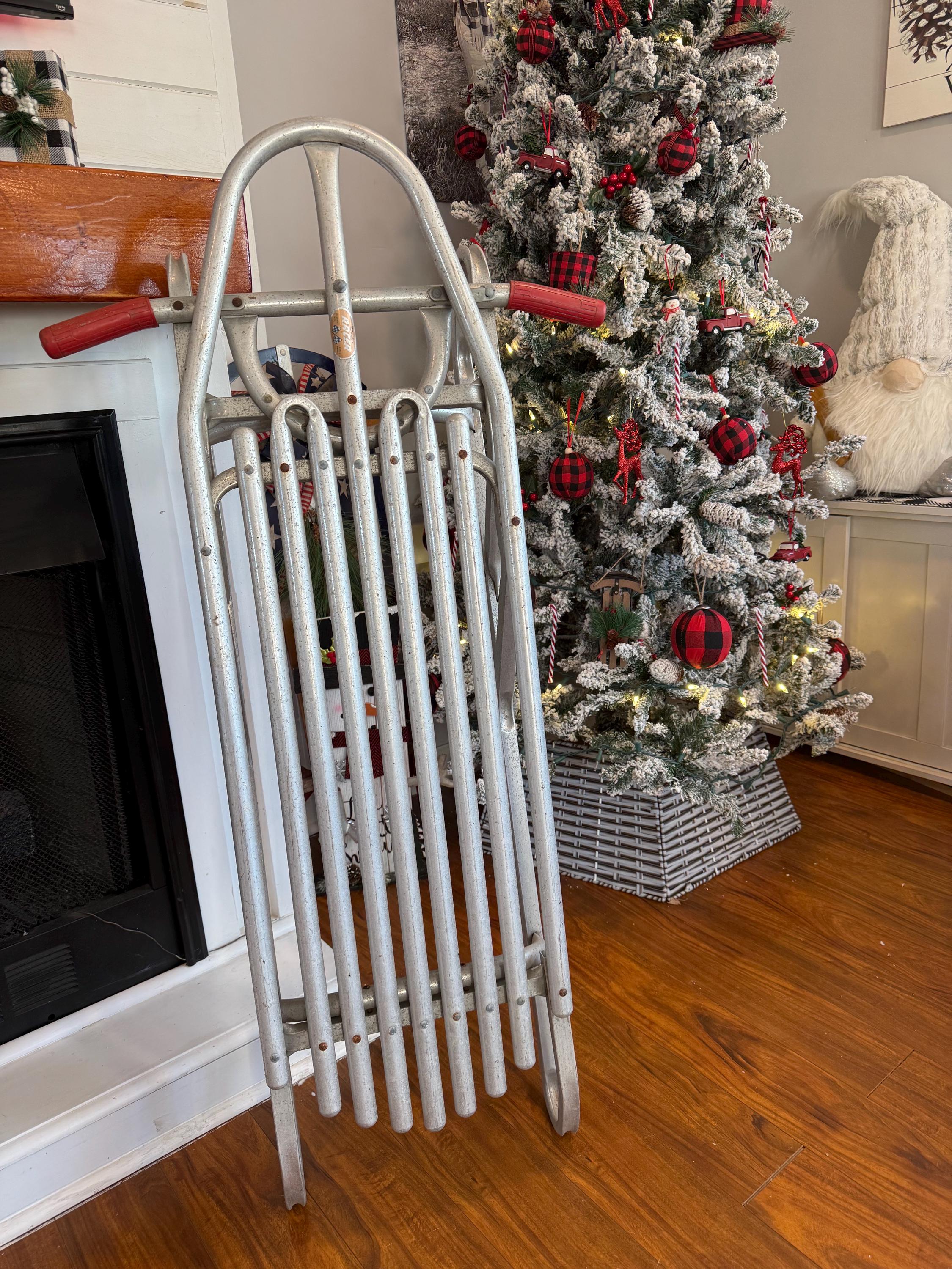 Vintage Christmas Sled Reclaimed From Barns of Bucks County Pa. Rail ...