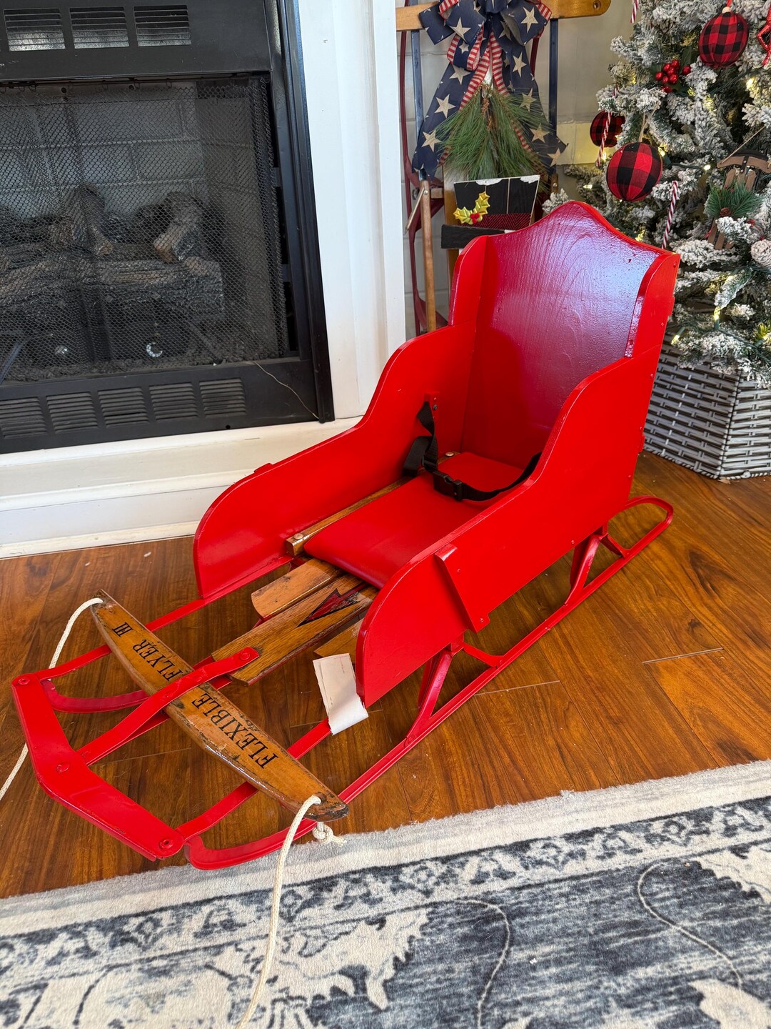 Vintage Flexible Flyer Baby Sled Reclaimed From Barns of Bucks County ...