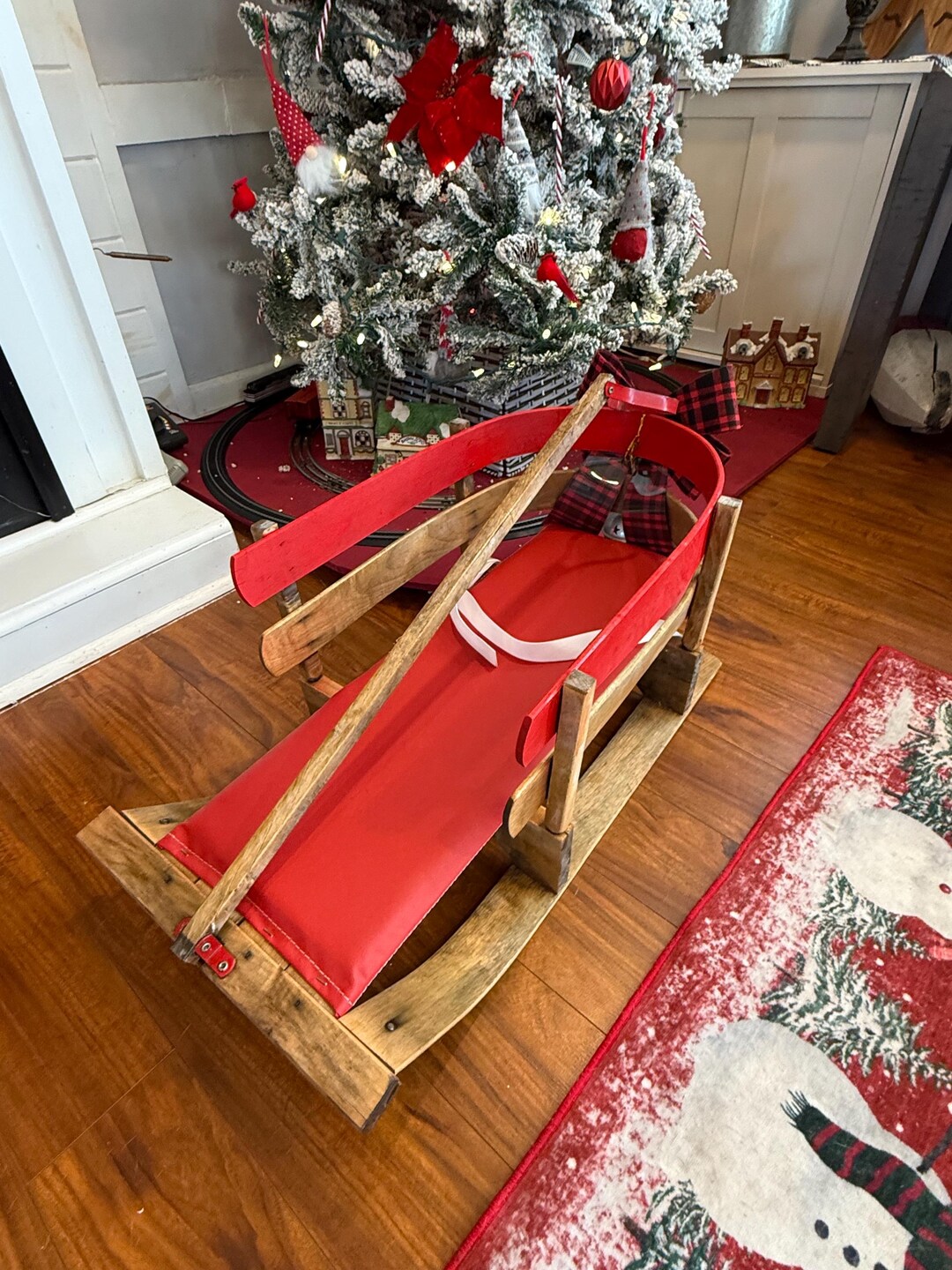 Vintage Baby Sled Reclaimed From Barns of Bucks County Pa. Rail Sleds ...