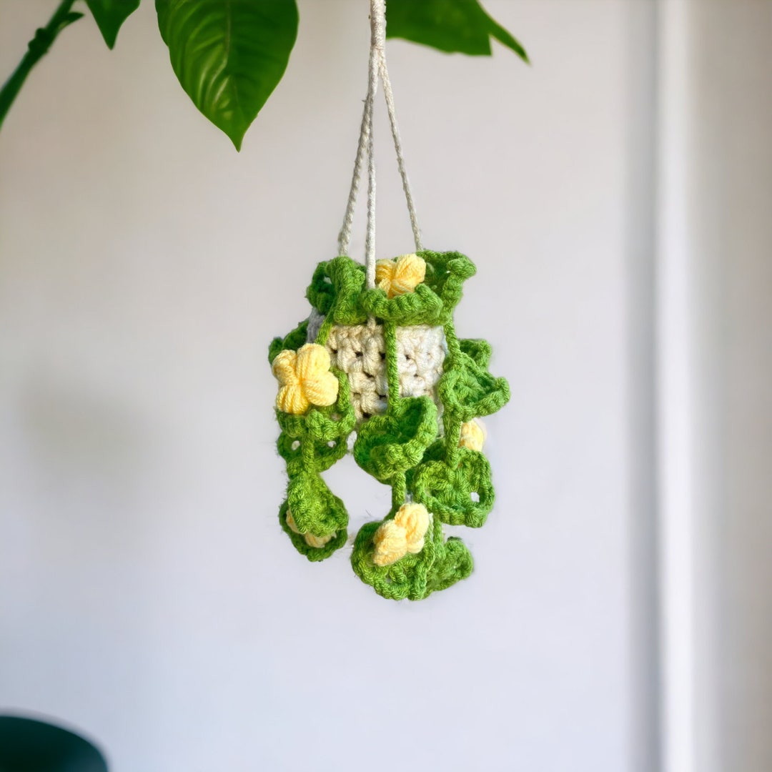 Crochet Hanging Drooping Montera Flower for Car - Etsy