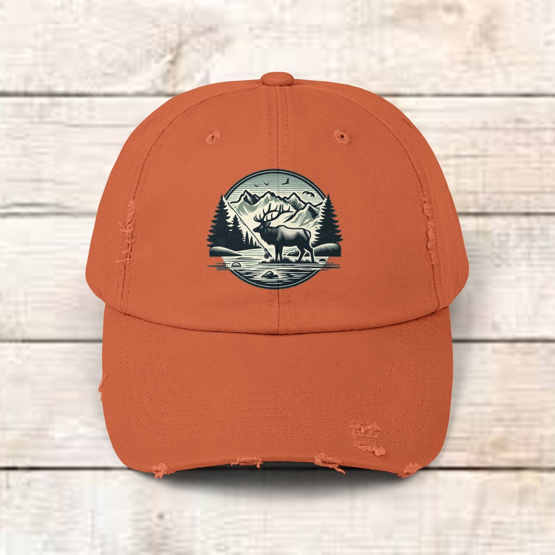 Bull Elk Hat, Hiking Hat, Hunting Hat, Gift for Hunter, Hunting Gift - Etsy