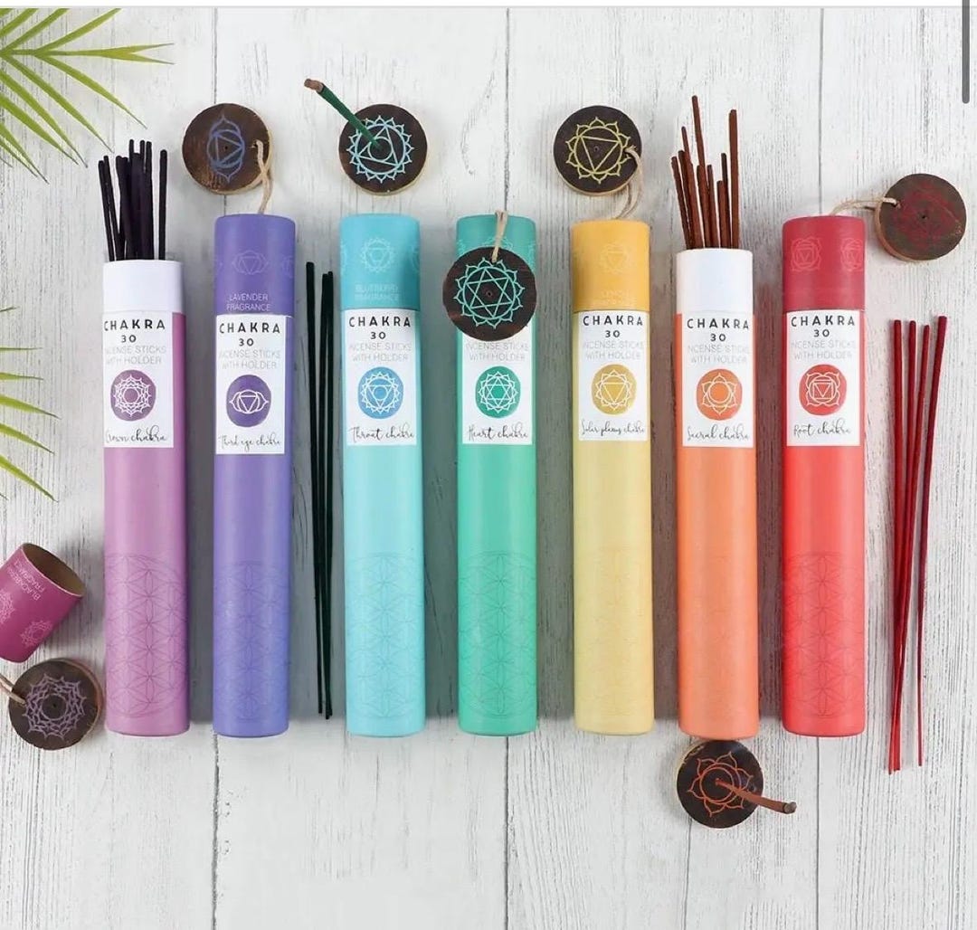 Chakra Incense Sticks: Handmade Aromatherapy for Meditation & Cleansing ...