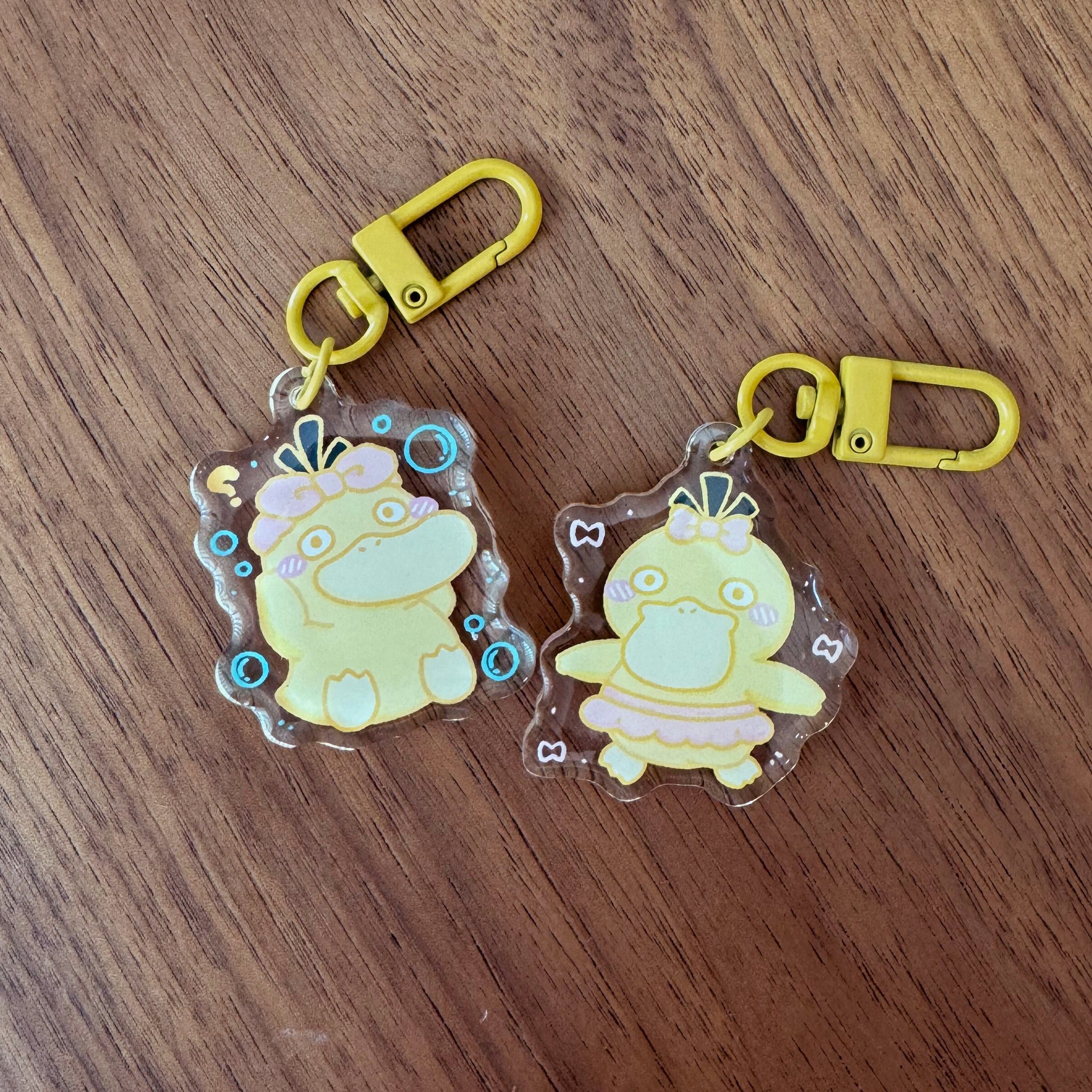 PKMN Psyduck Acrylic Keychains - Etsy