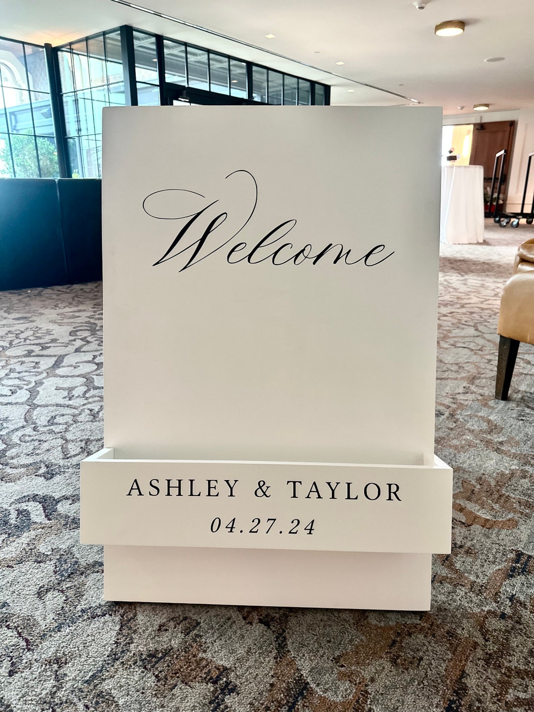 Wedding Flower Box Welcome Vinyl Decal - Etsy