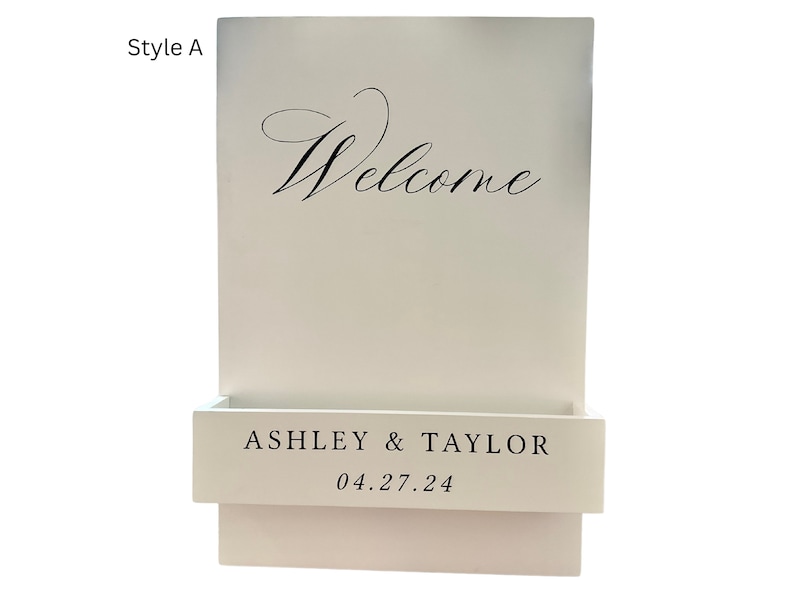 Wedding Flower Box Welcome Vinyl Decal - Etsy