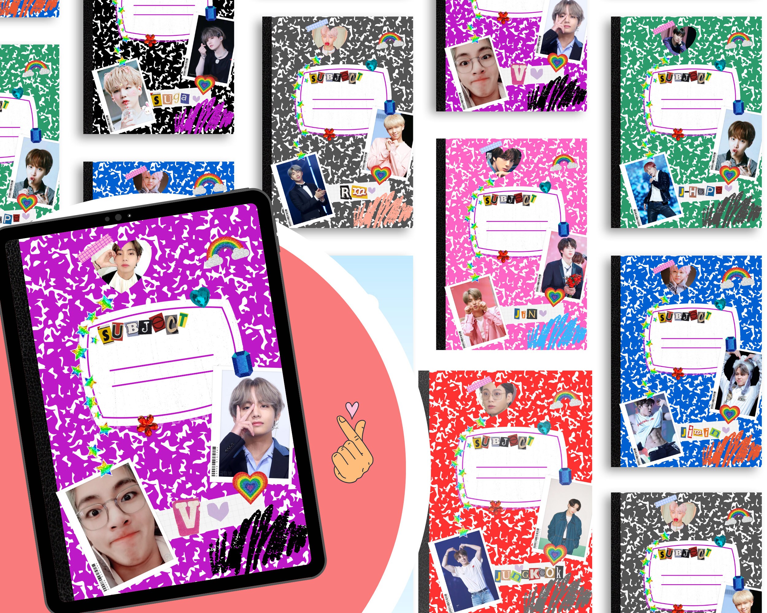 Digital Notebook KPOP BTS | ARMY, Goodnotes, Ipad, Xodo Notability, Bts ...