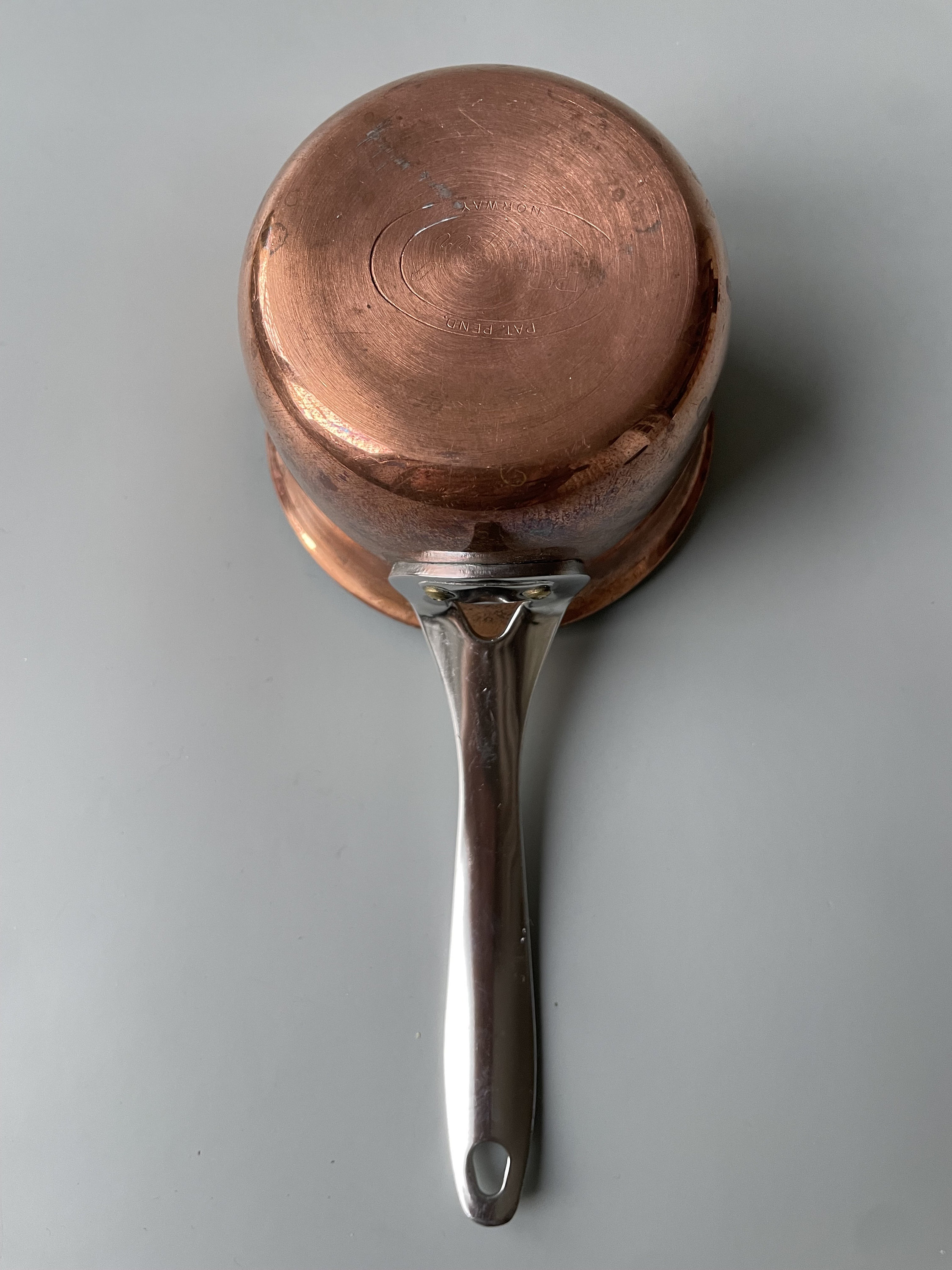 Small Vintage Copper Pot With Brass Handle, Made in Norway - Etsy