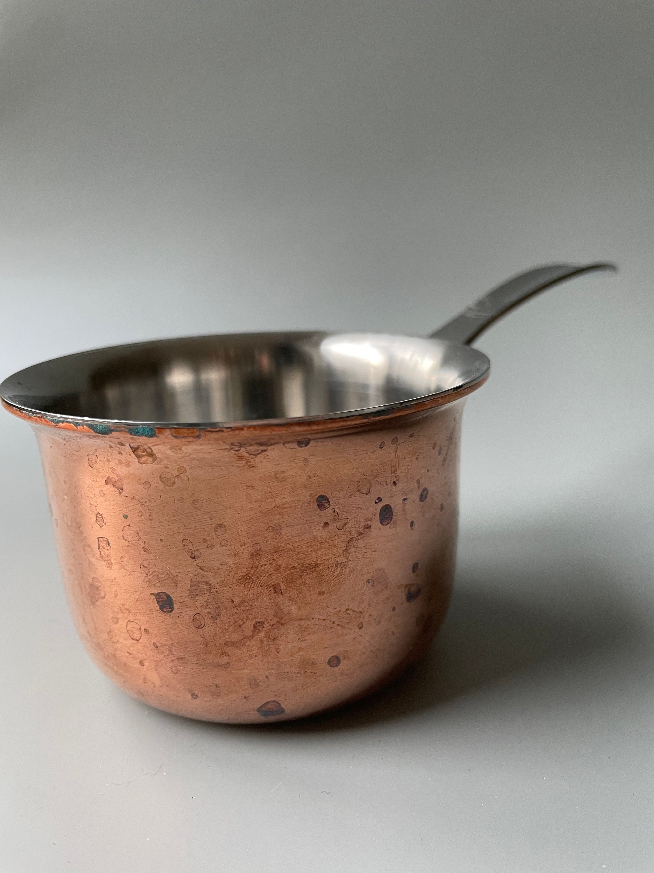 Small Vintage Copper Pot With Brass Handle, Made in Norway - Etsy