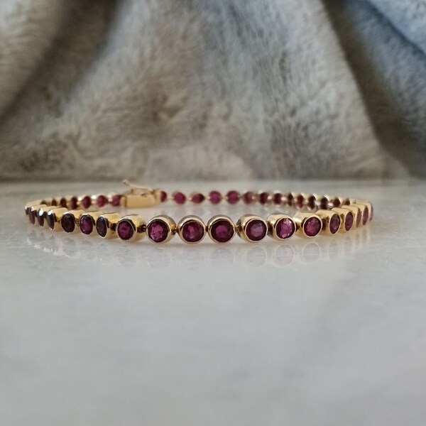 Bezel Set Ruby - Etsy