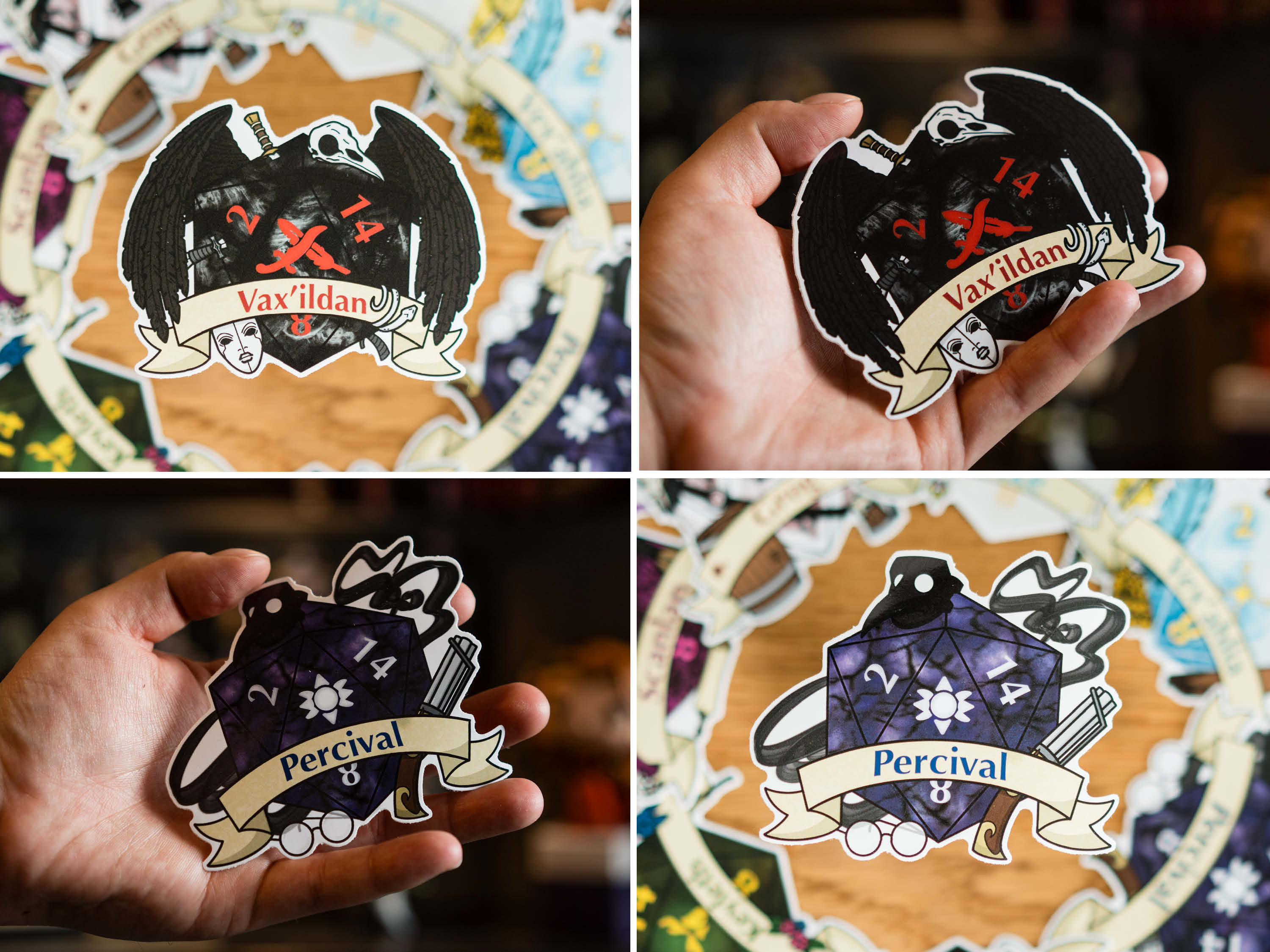 Bundble Vox Machina D20 Stickers by 3 or 7 - Etsy