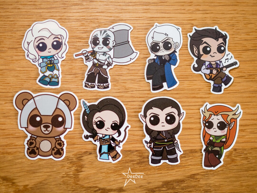 Vox Machina Chibi Stickers Critical Role - Etsy