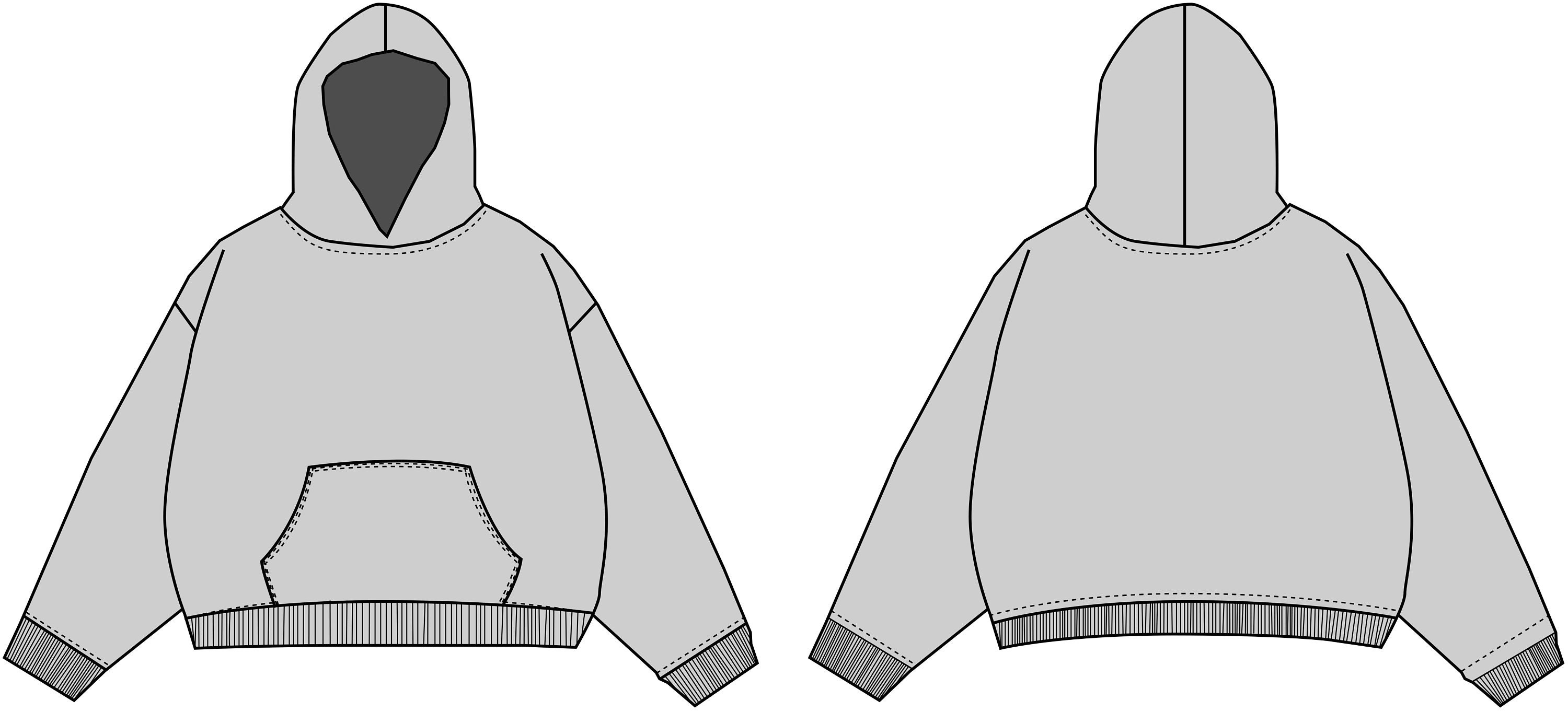 Oversized Hoodie PDF Sewing Pattern Custom Hoodie Design DIY - Etsy Canada