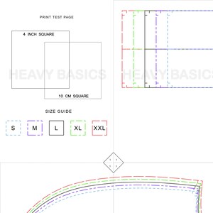 Oversized T-shirt Sewing Pattern S-XXL, Streetwear Unisex T-shirt ...
