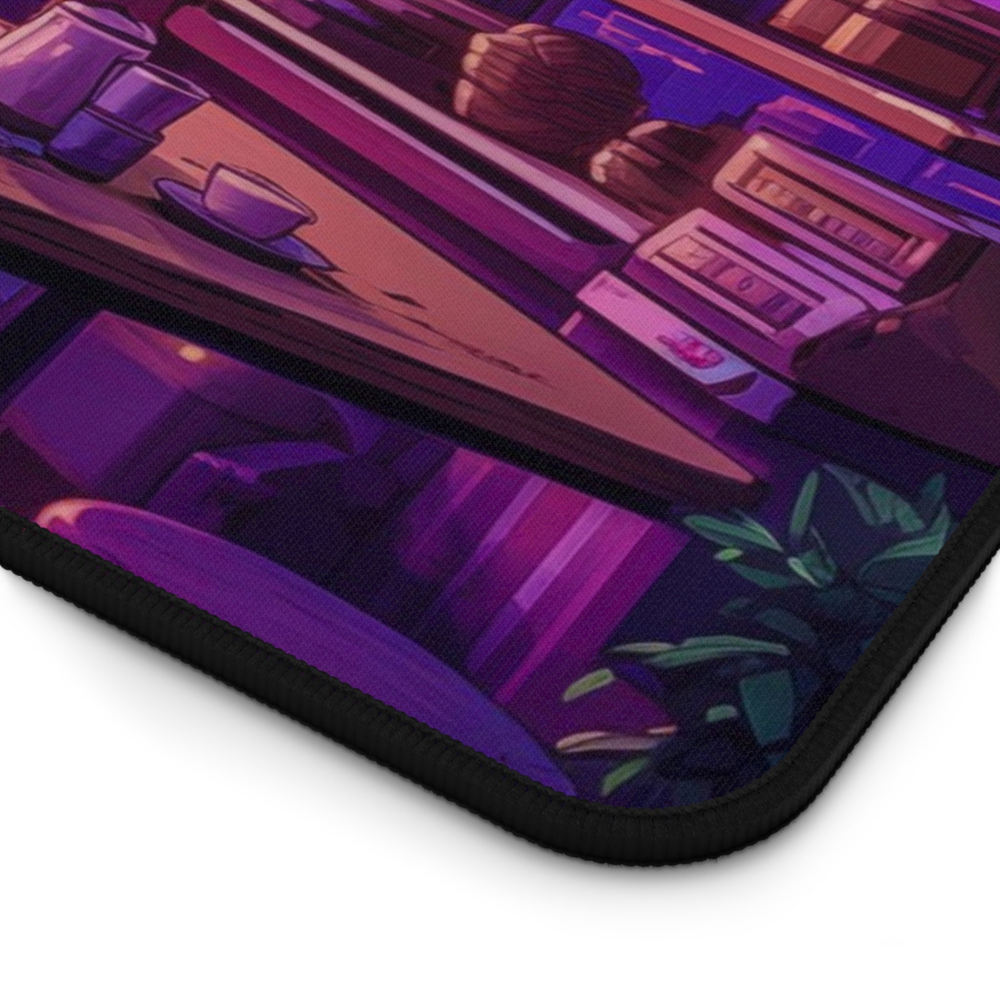 Tokyo Skyline Computer Mat Lofi Cafe Anime Minimalistic Mouse Pad XL ...