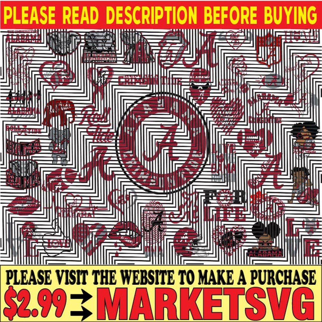 50 Files Alabama Crimson Tide Svg Alabama Crimson Tide - Etsy Canada