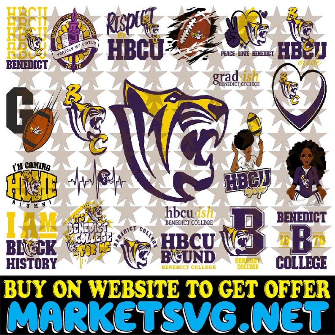 Benedict College Svg HBCU Svg Collections HBCU Svg Football - Etsy ...