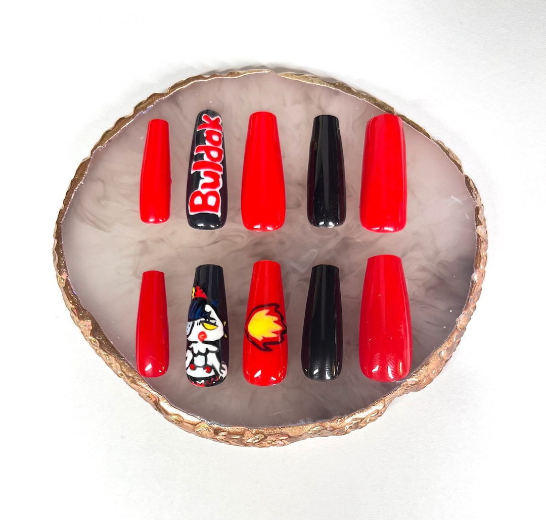 Spicy Noodle Nails | Press on Nails - Etsy