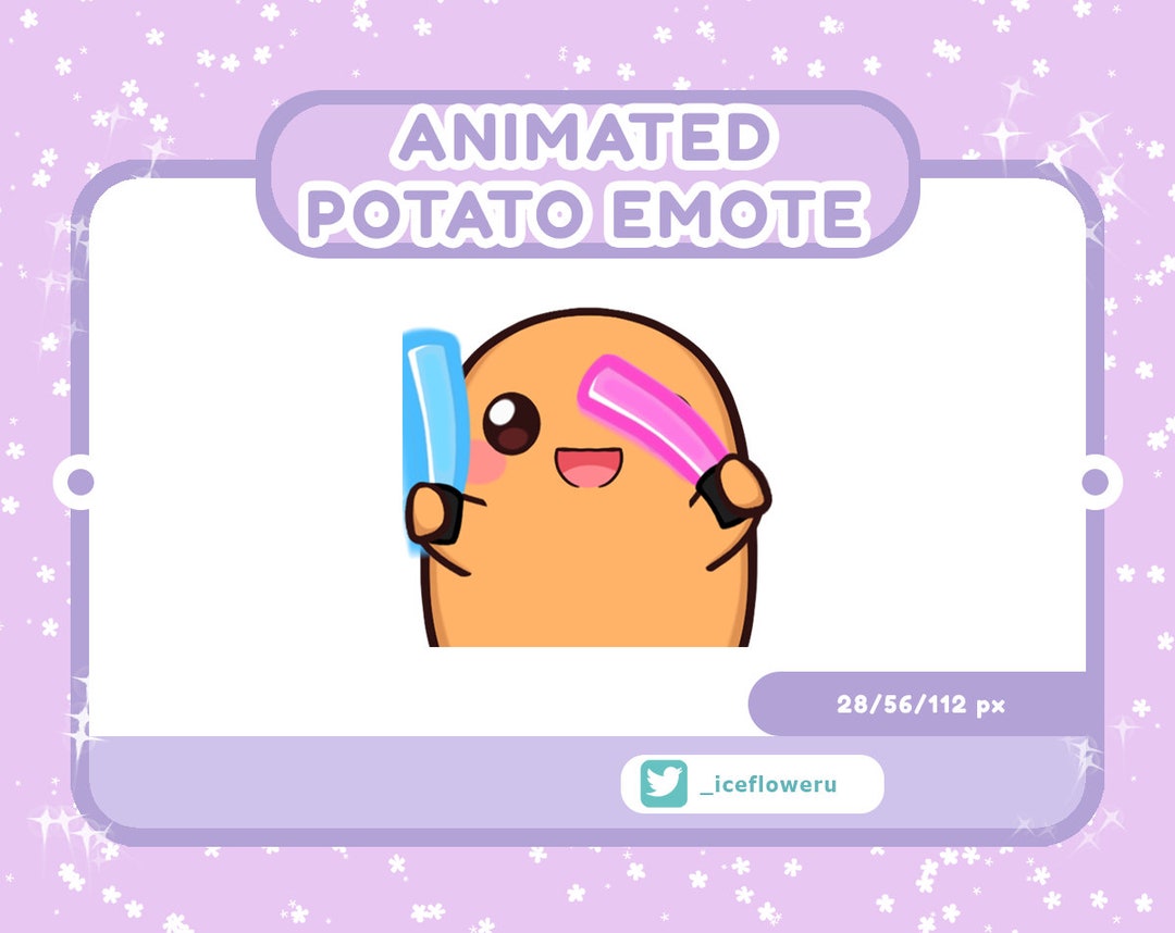 Animated Potato Emote- Lightstick Emote - Etsy