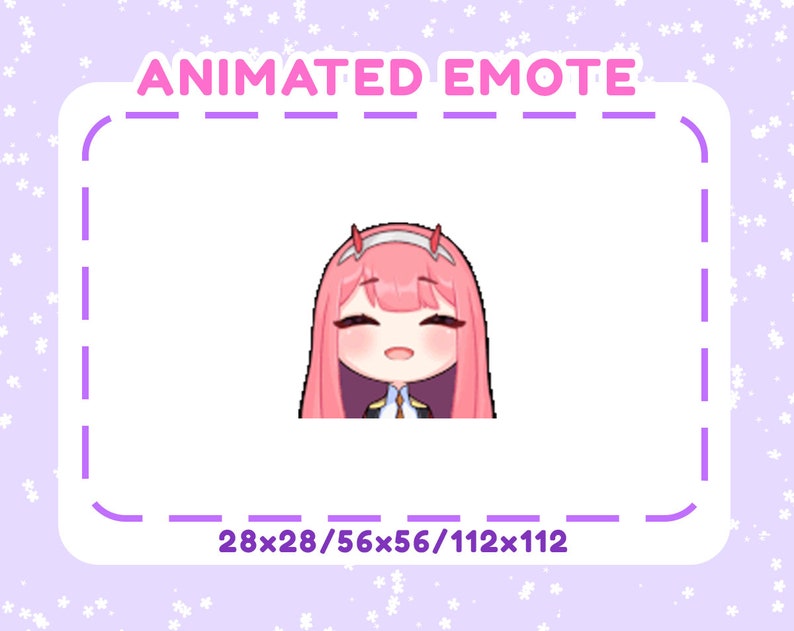 Zero Two Happy Emote - Etsy