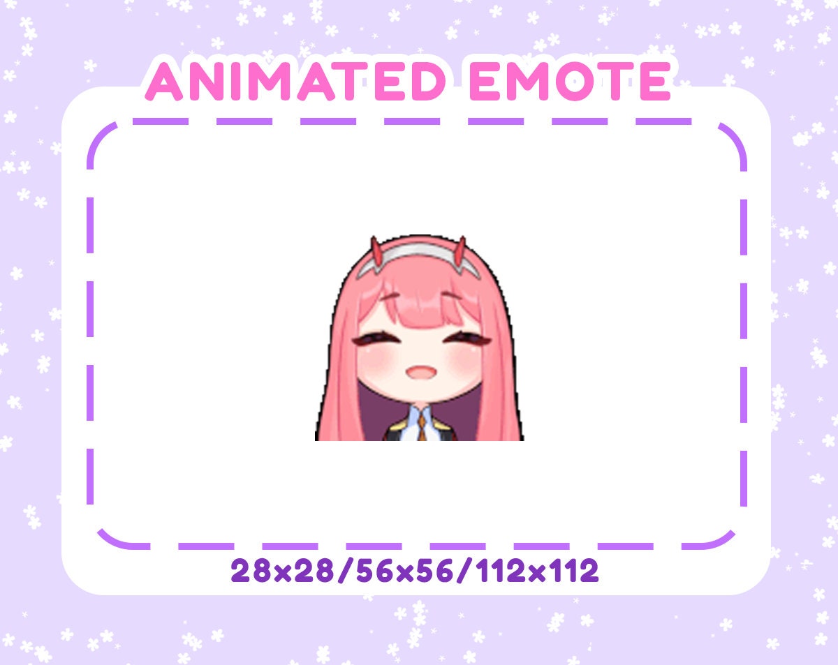 Zero Two Happy Emote - Etsy