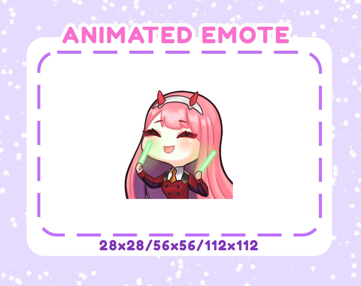Zero Two Lightstick Emote - Etsy