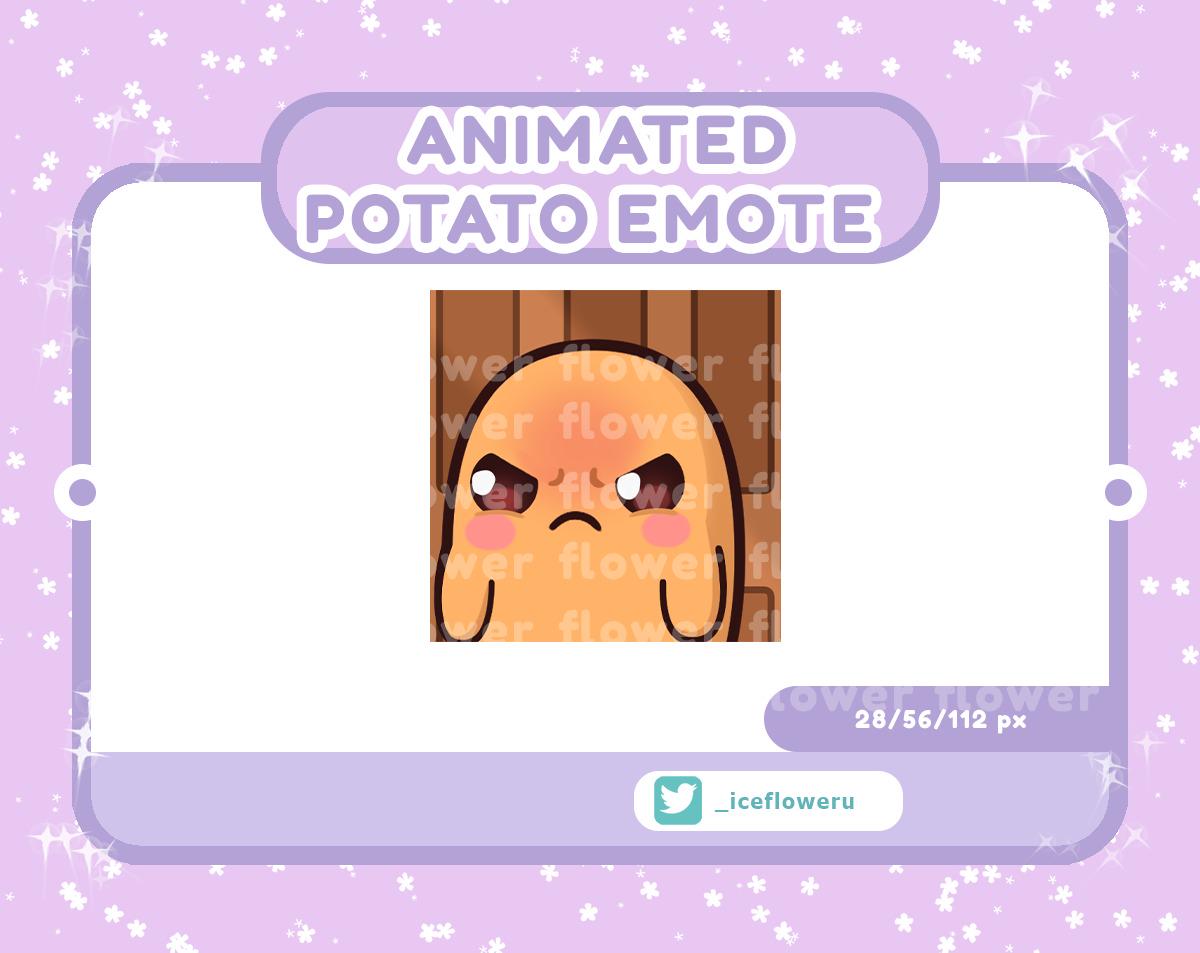 Animated Potato Emote- Leave Emote - Etsy