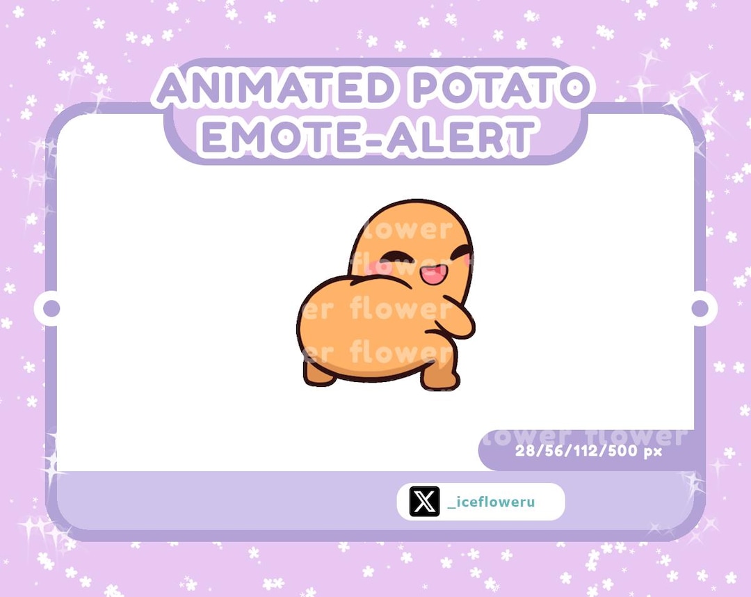 Animated Potato Emote-alert / Twerk Emote-alert - Etsy