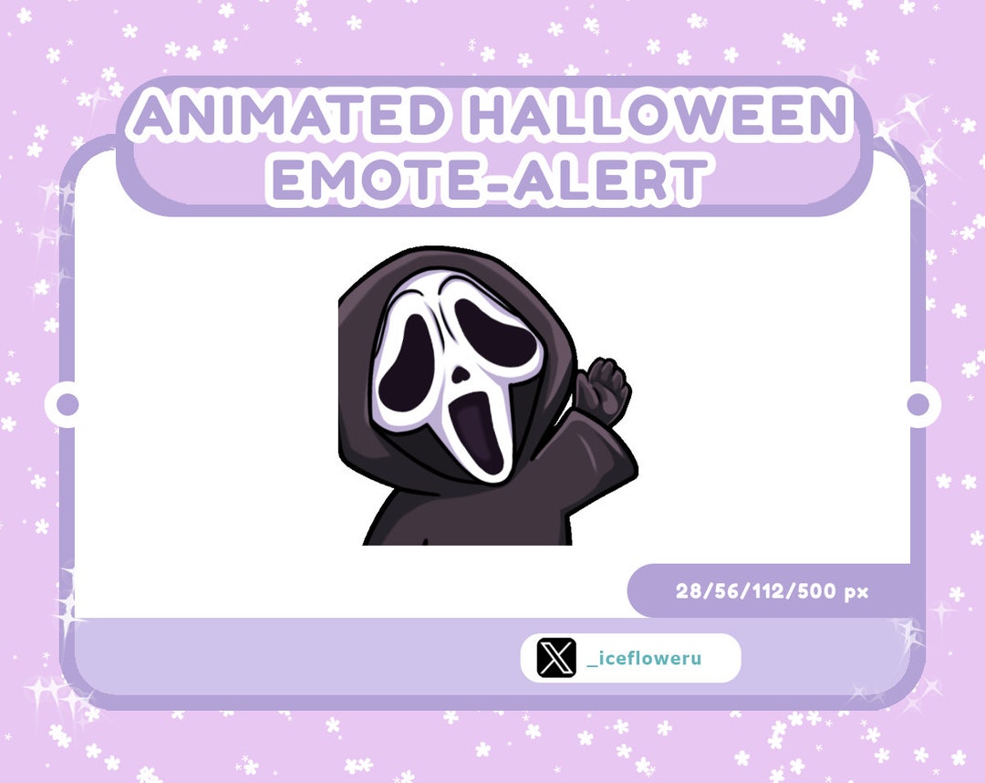 Animated Halloween Emote-alert / Hi Emote-alert - Etsy