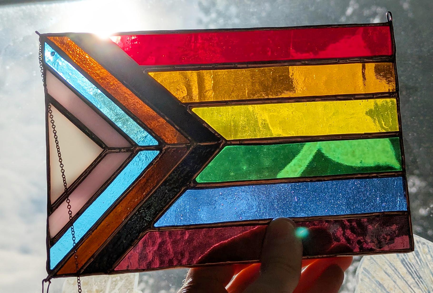 DIGITAL DOWNLOAD Pride Flags Stained Glass Pattern Pack (6 Patterns ...