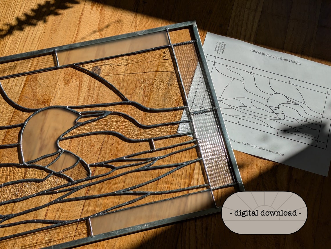 DIGITAL DOWNLOAD Clear De Loon Stained Glass Pattern - Etsy