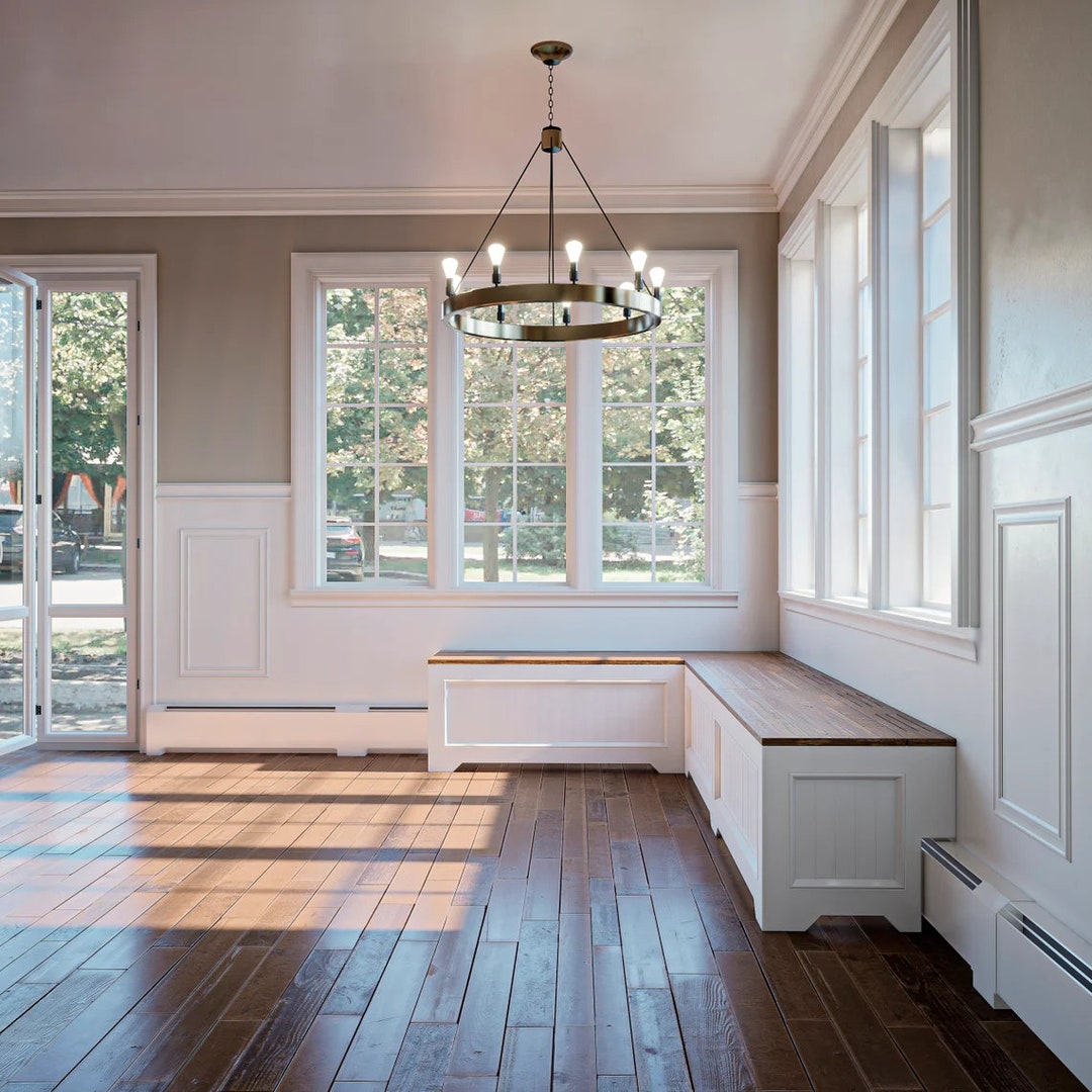 Custom Corner Bench With Storage for Baseboard Heating Spaces - Etsy