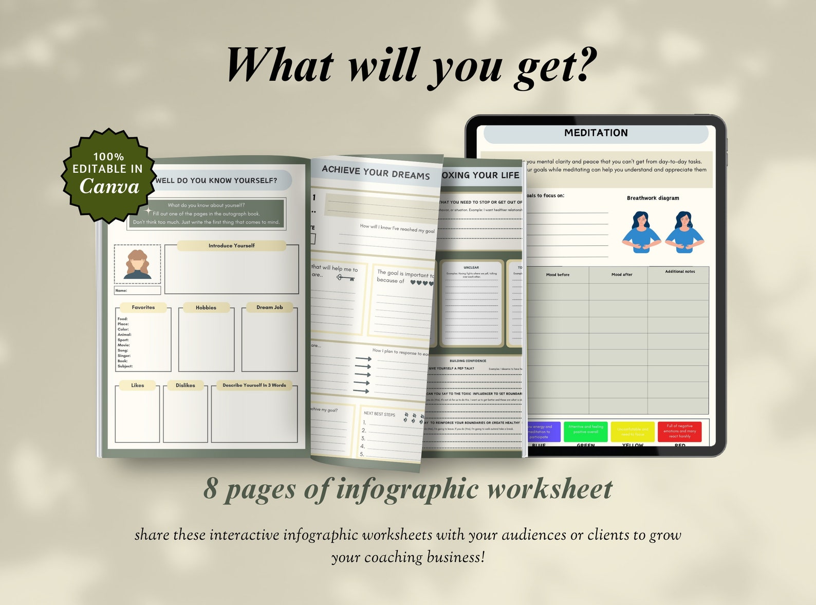 Destiny Worksheets Done for You Ecourse Rebrandable Coaching Program ...