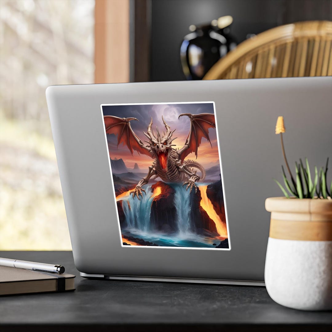 Dragon Sticker of Mythical Creature Decal of Cool Fantasy Art for ...