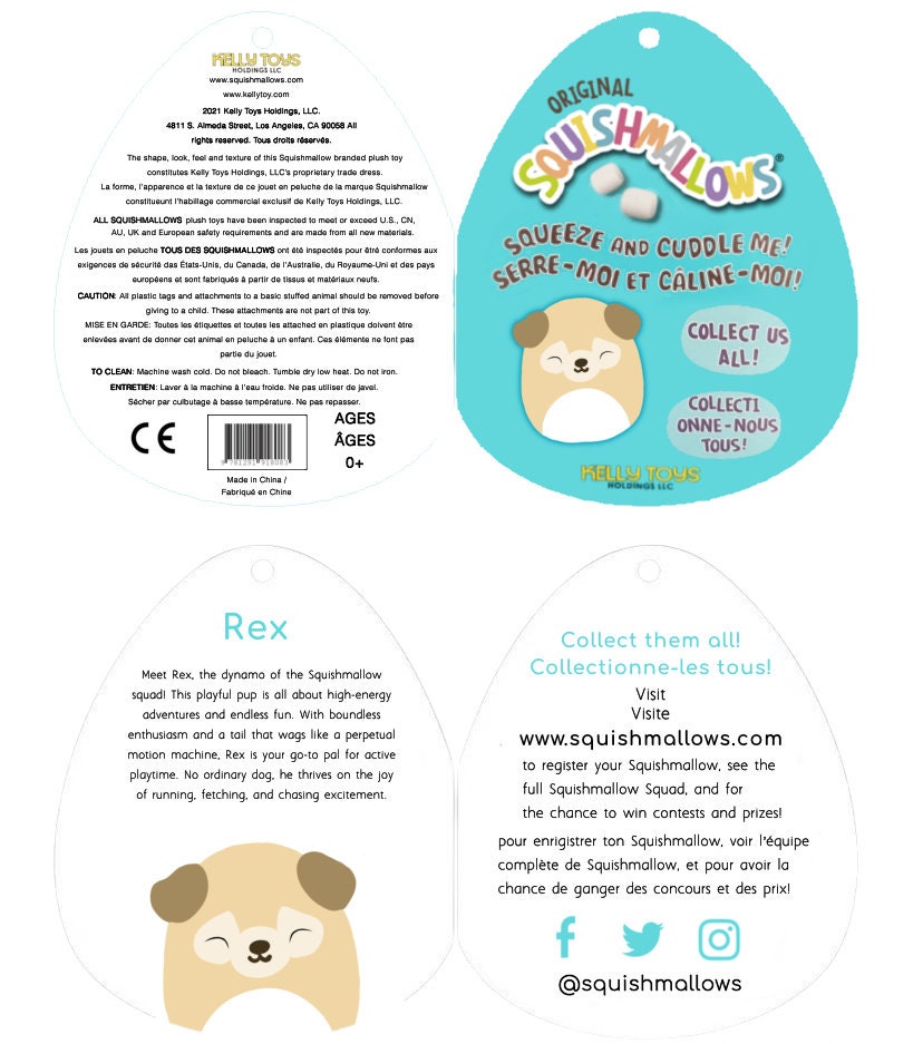 Custom Squishmallows Tag - Etsy