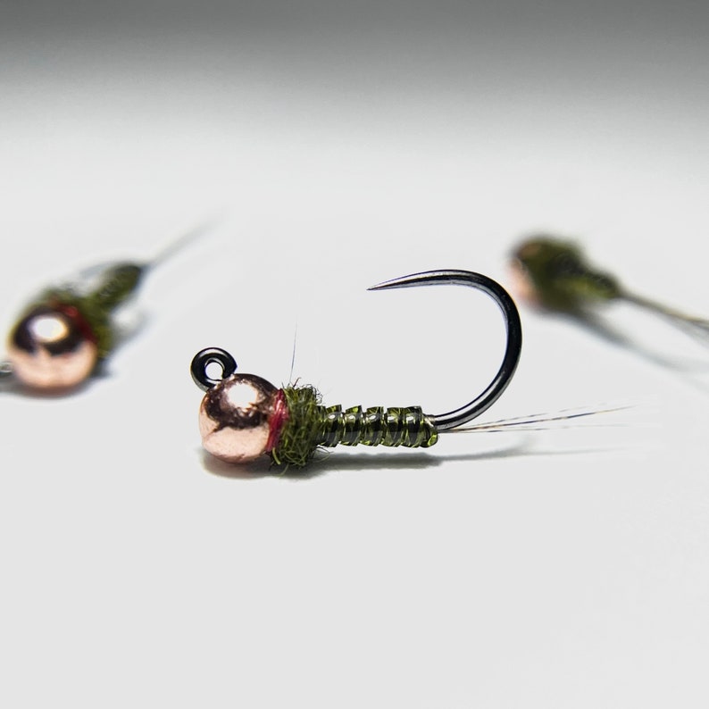 Olive BWO France Fly Jig Tungsten Euro Nymph 3 Pack - Etsy