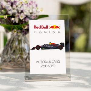 Custom F1 / Formula 1 / Racing Wedding Table Names / Table Numbers ...