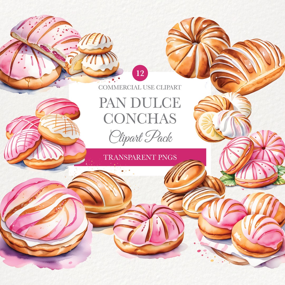 Mexican Pan Dulce, Conchas Pan Dulce, Mexican Bakery Png, Mexican ...