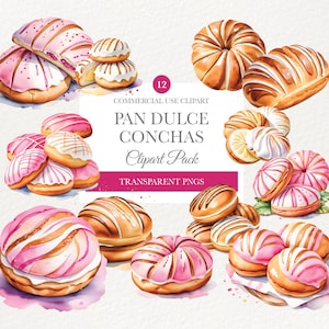 Mexican Pan Dulce, Conchas Pan Dulce, Mexican Bakery Png, Mexican ...
