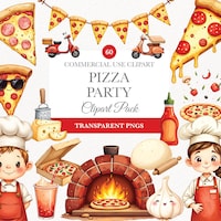 Pizza Clipart Set (PNG) - Etsy