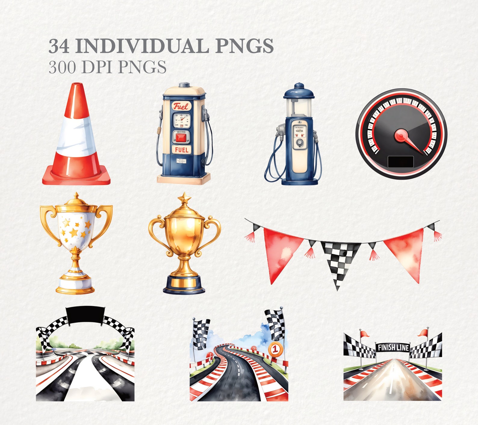 Watercolor Race Clipart, Kids Art, Racing Cars, Nursery Watercolor Cars ...
