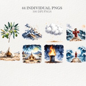 Moses Clipart, Instant Download, Bible Story Graphics, Religious Art ...