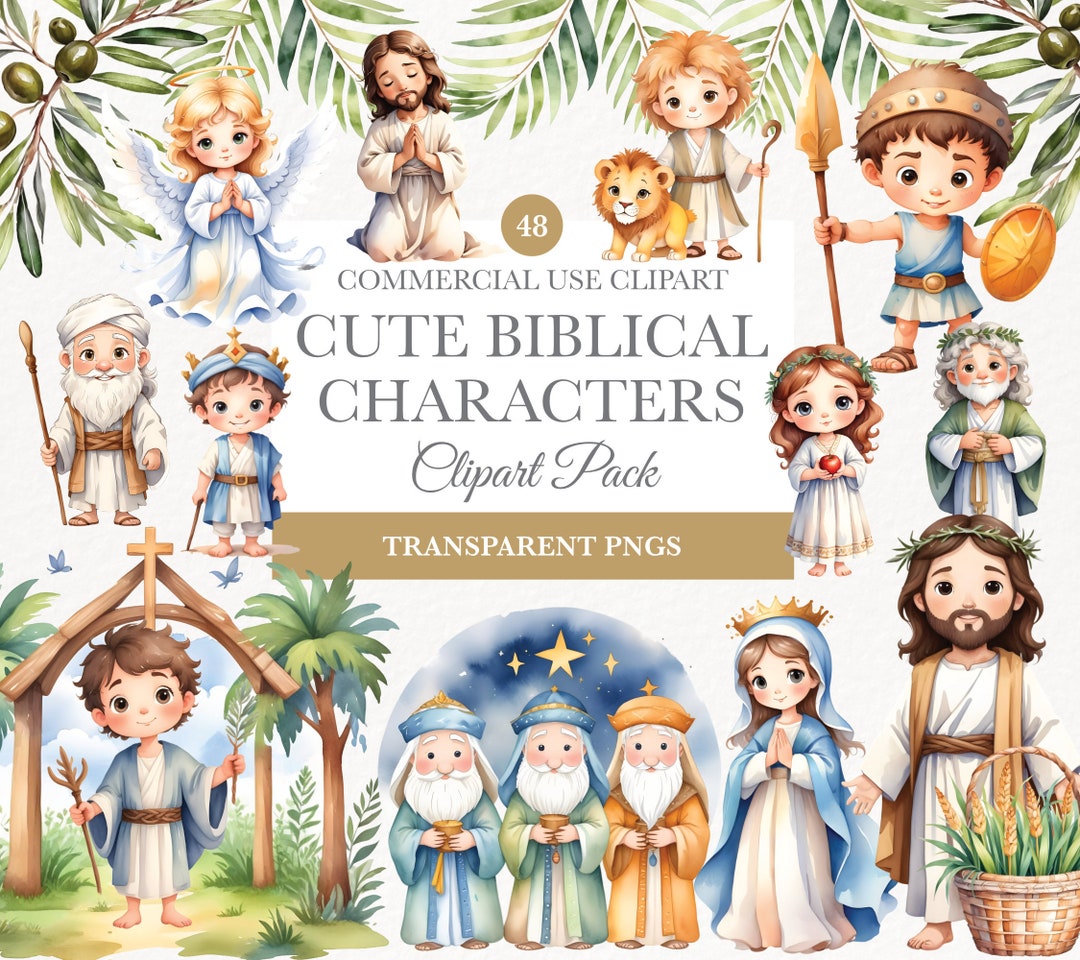Biblical Characters Clipart, Biblical Stories, Adam and Eve Clip Art ...