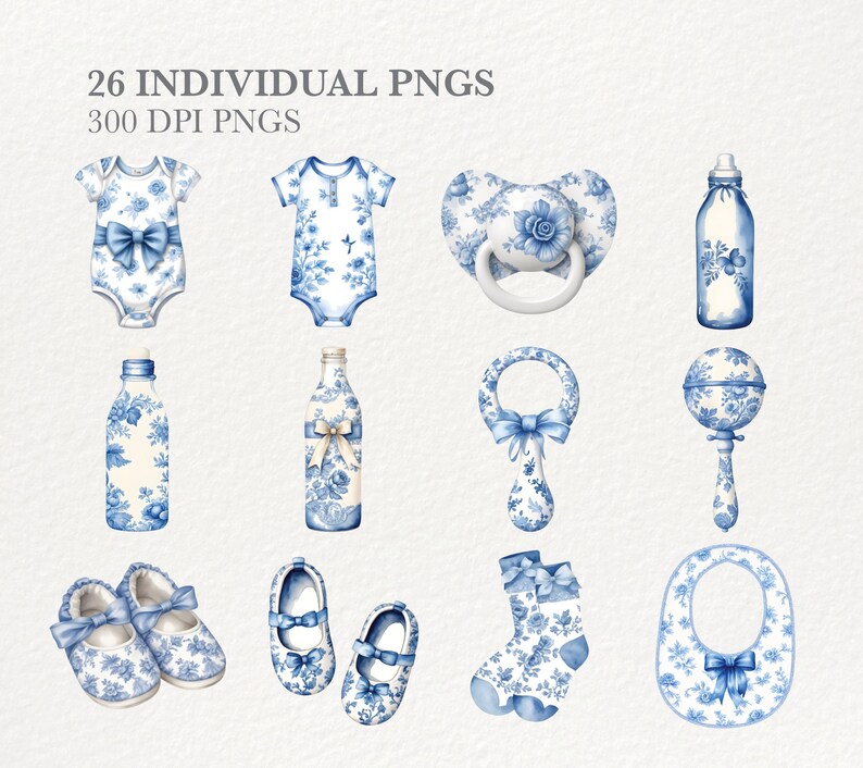 Chinoiserie Baby Blue Baby Shower, Blue Toile, Blue Floral Baby, French ...